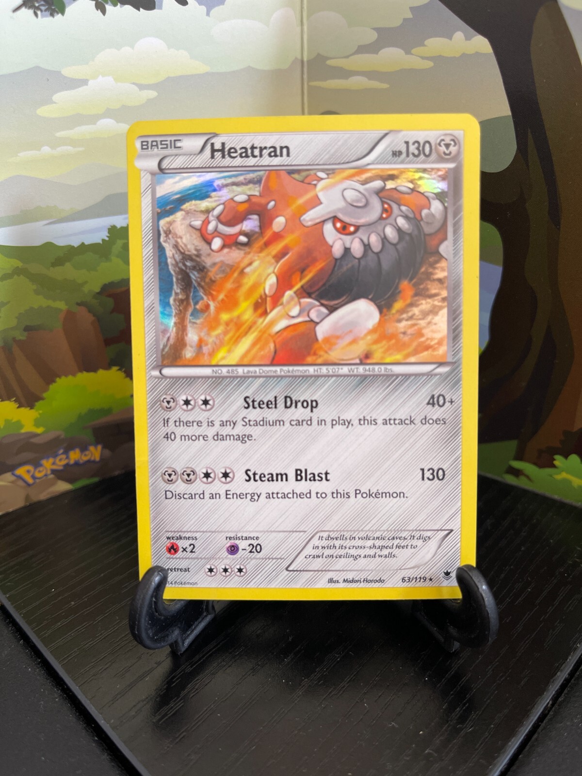 Heatran 63/119 - Phantom Forces - Holo Rare - Pokemon Card TCG - MP | eBay