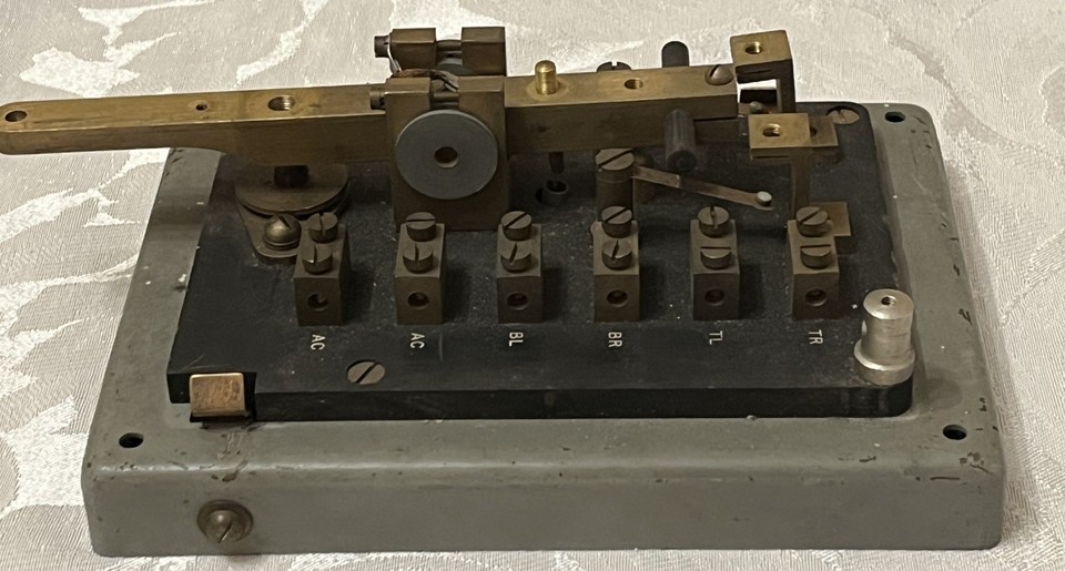 WW2 WORLD WAR TWO ROYAL NAVY ? MARCONI MARINE MORSE CODE TELEGRAPH KEY ...