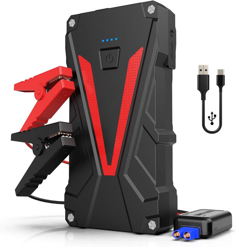 Car Battery Jump Starter 2500A 13800mAh Jump Box (8.0L Gas/7.0L Diesel ...