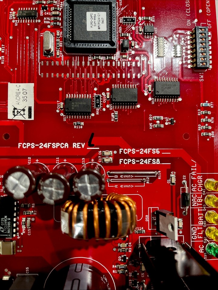 NOTIFIER FIRELITE FCPS-24FS6 120VAC 4 CIRCUIT 6 AMP PWR SUPPLY ...