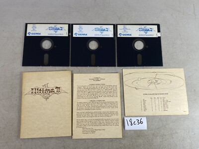 Commodore 64 C64 PC Video Game Ultima 2 II Floppy Disks 18C36 | eBay