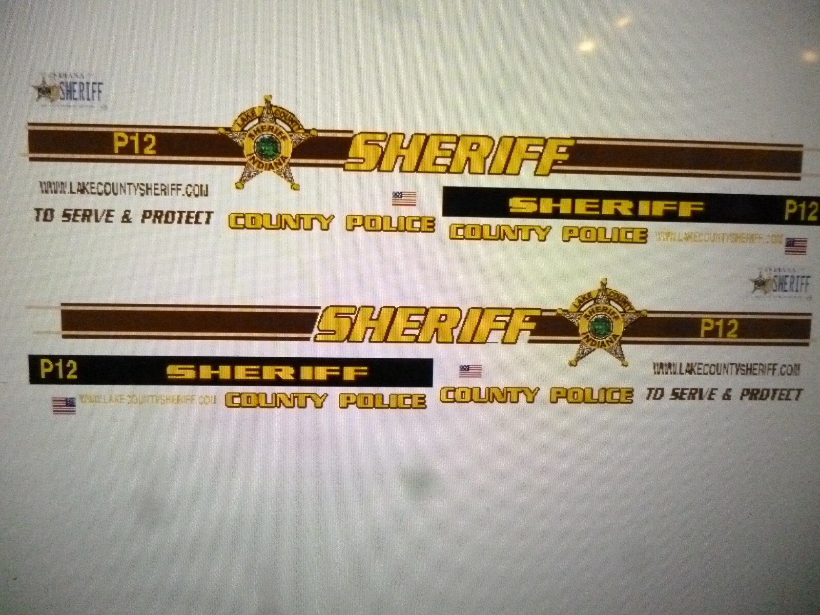 Sheriff Car Decals