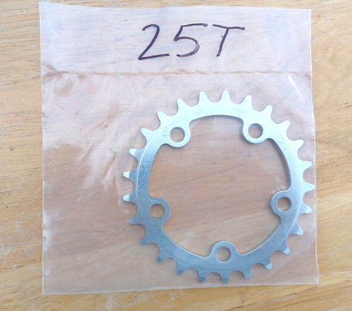 NOS Chainring Chainwheel 74x25T Silver Alloy Shimano ATB Standard ...