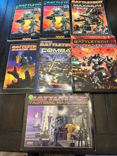 Classic Battletech Book Lot - FASA - Rule Books - 7 Books - Good ...