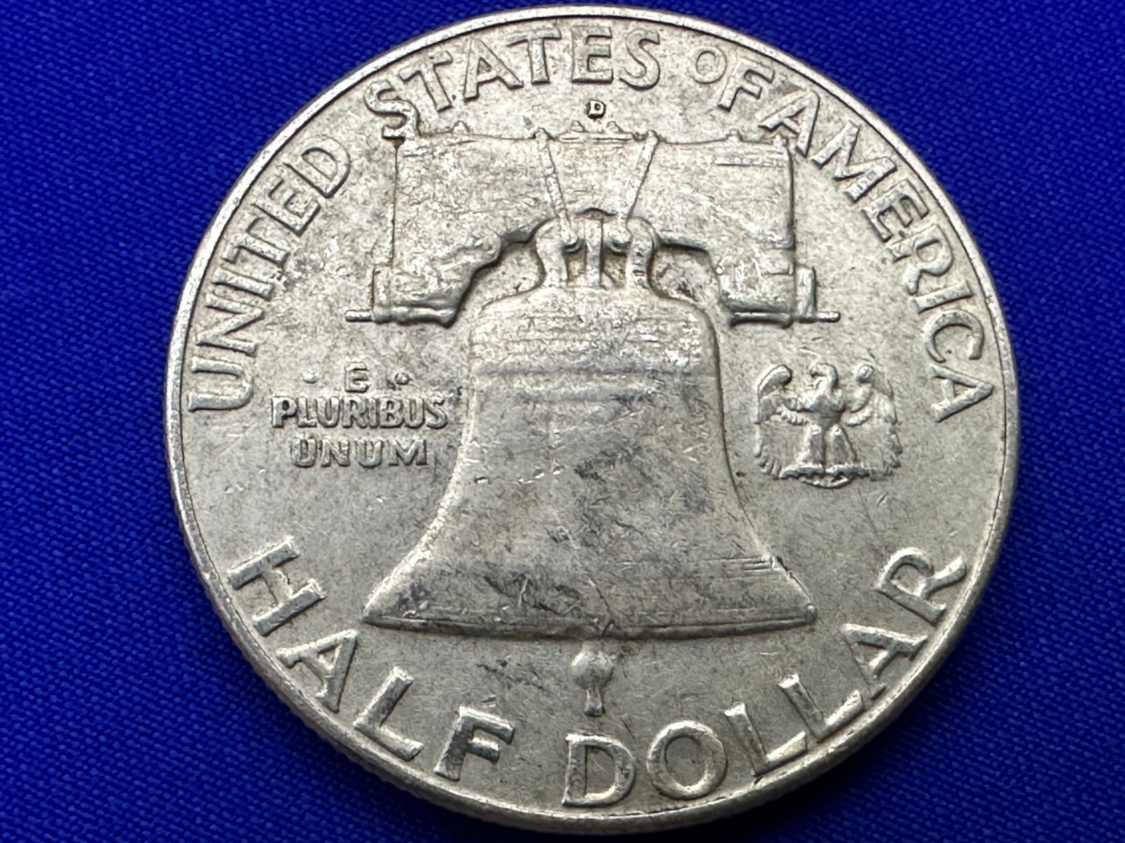 1960 Franklin half dollar 90% Silver LUCKY LOTTERY SCRATCHOFF BLESSED ...