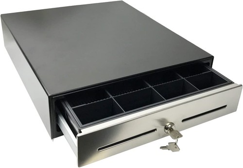 16 x 14 Heavy Duty POS Cash Drawer w/ Stainless Steel Front Money ...