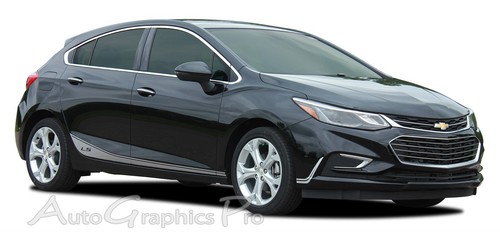 2016-2019 Chevy Cruze SPAN Stripes Rocker Decals 3M Vinyl Graphic Door ...