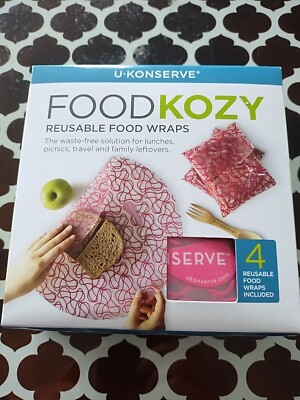 U Konserve Set Of 4 Food Kozy Poppy New 13.5" | eBay