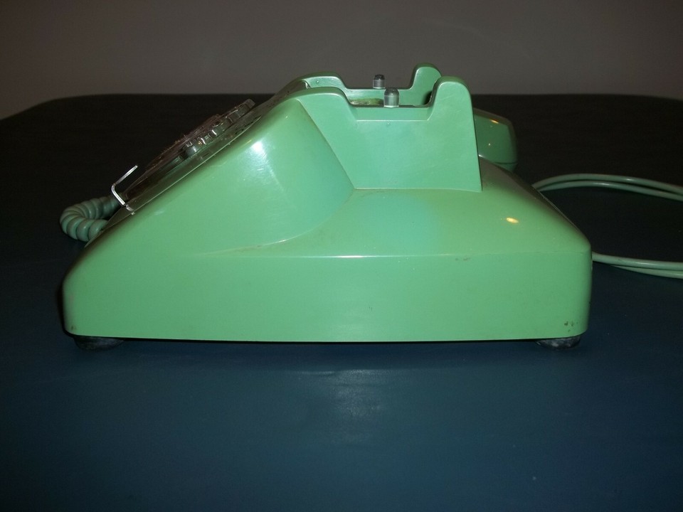 Vintage Automatic Electric Model 80 Green Telephone In Good Working ...