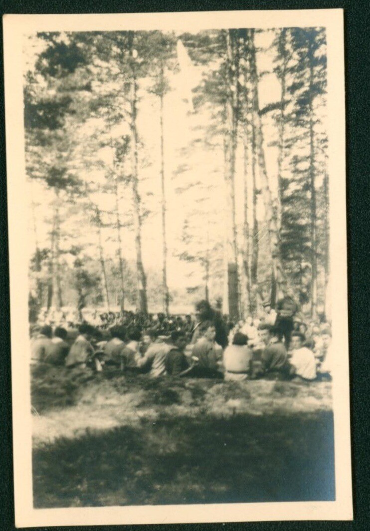 Judaica Latvia Old Small Photo Summer Camp Netzach Hasomer Hazair 1933 ...