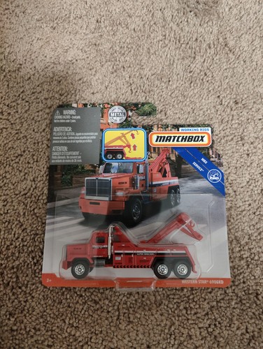 Matchbox Working Rigs WESTERN STAR 6900XD Red Heavy Tow Truck | eBay