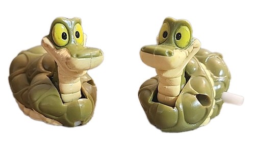 Lot Of 2 - VINTAGE (1980s) Disney KAA Jungle Book Snake PLASTIC WIND UP ...