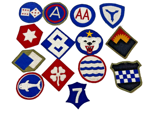 14 piece lot WWII Original patches Army some unissued | eBay