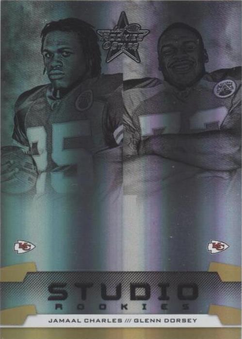 2008 Leaf Rookies & Stars - Studio Rookies Combos Jamaal Charles, Glenn ...