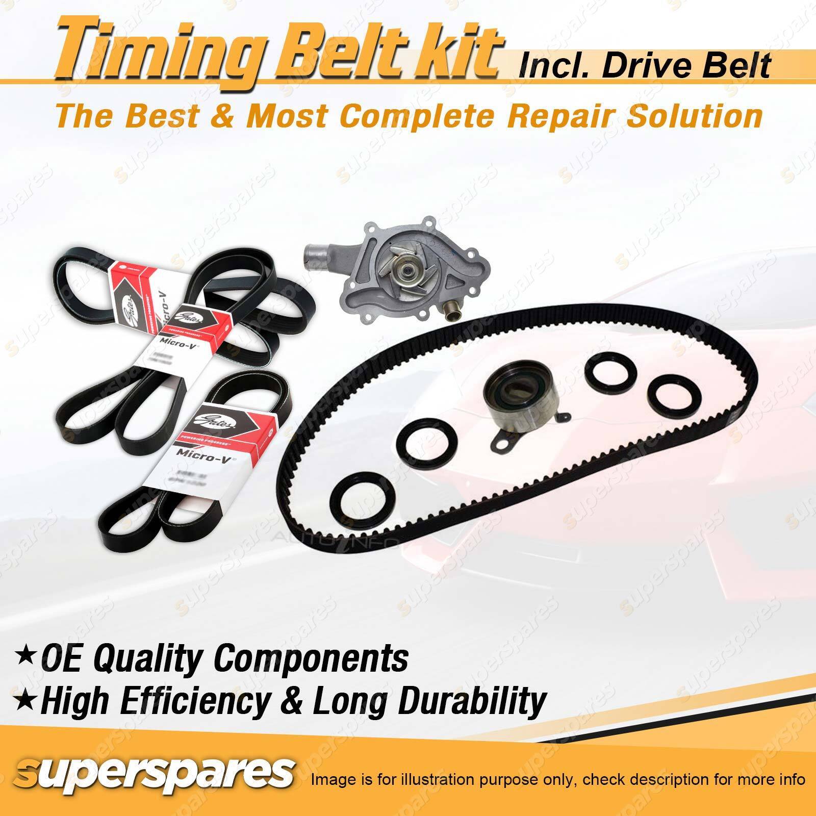 Timing Belt Kit & Gates Belt for Toyota Corolla SECA AE93 1.8L 7AFE FWD ...