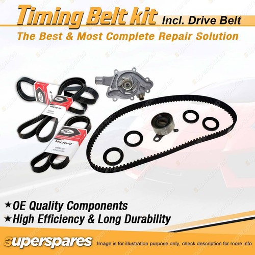 Timing Belt Kit & Gates Belt for Toyota Corolla SECA AE93 1.8L 7AFE FWD ...
