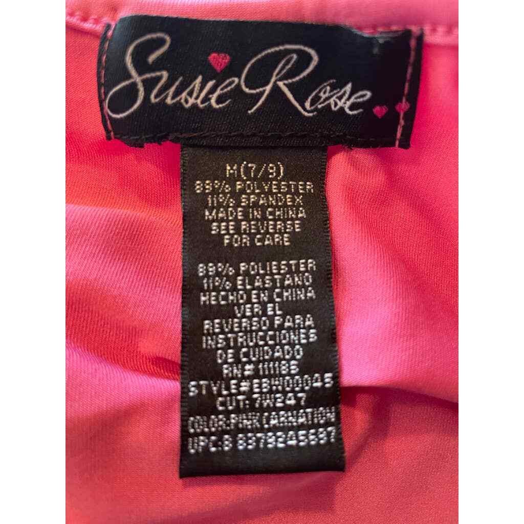 Susie Rose Pink Peacock Design Open Back Mini Dress M… - Gem