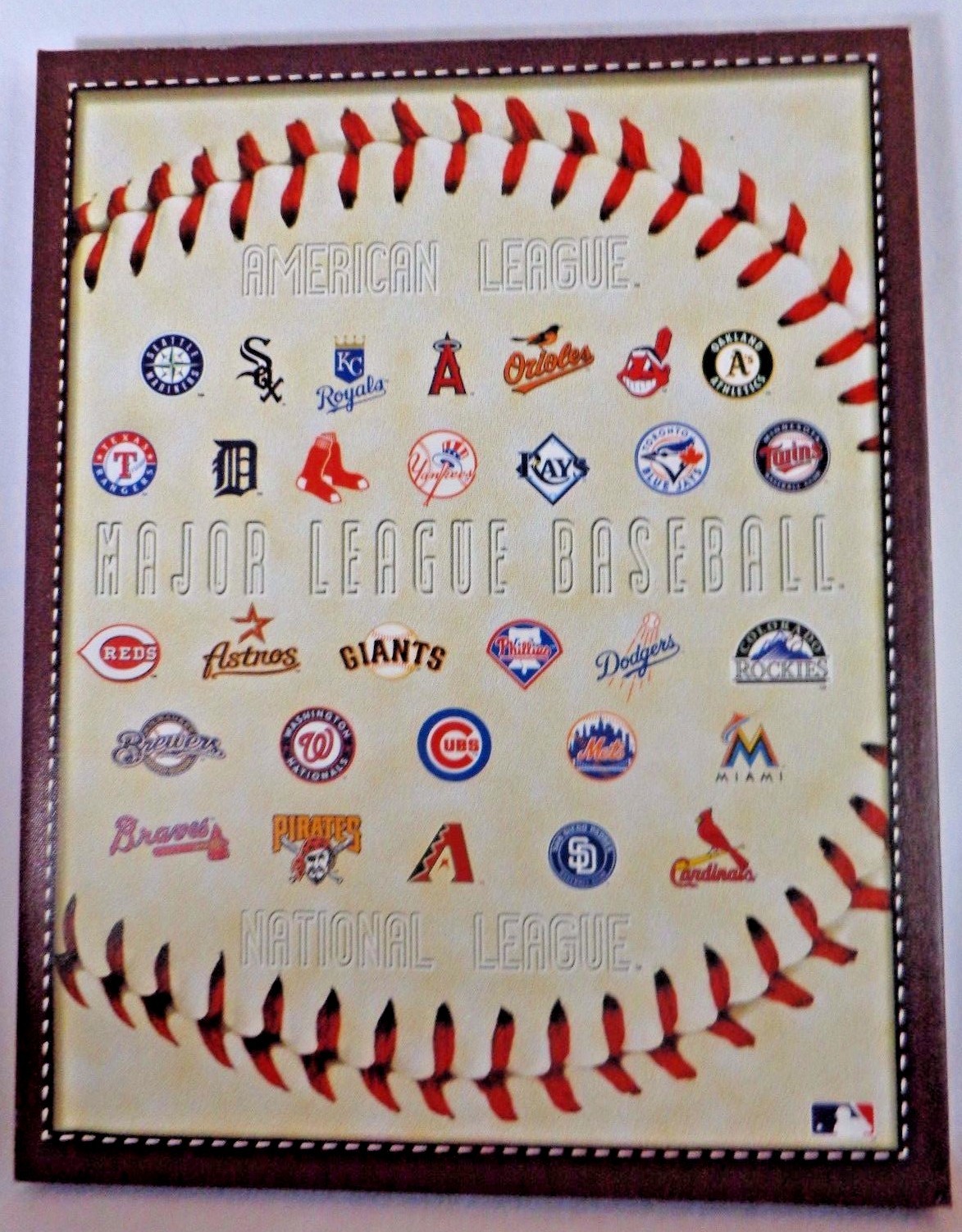 MLB Major League National League Team Logos Baseball Canvas Print ...