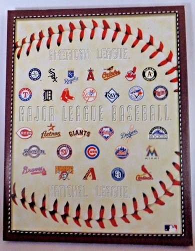 MLB Major League National League Team Logos Baseball Canvas Print ...