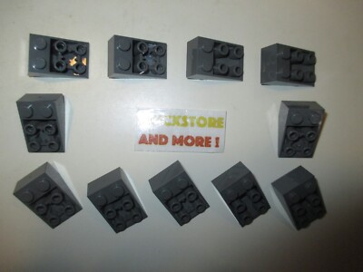 Lego - Slope Inverted 2x3 3x2 Mix 3747a 3747b Dark Bluish Gray - Choose ...