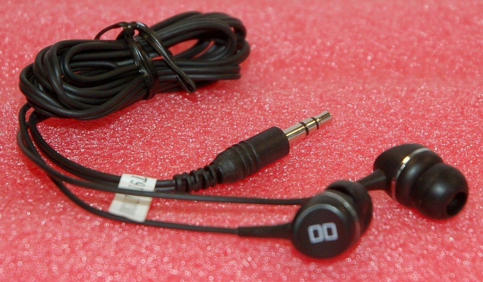 Official NEW Nintendo DSi XL Earbuds BLACK Headphones 3'ft 3.5mm 3DS ...