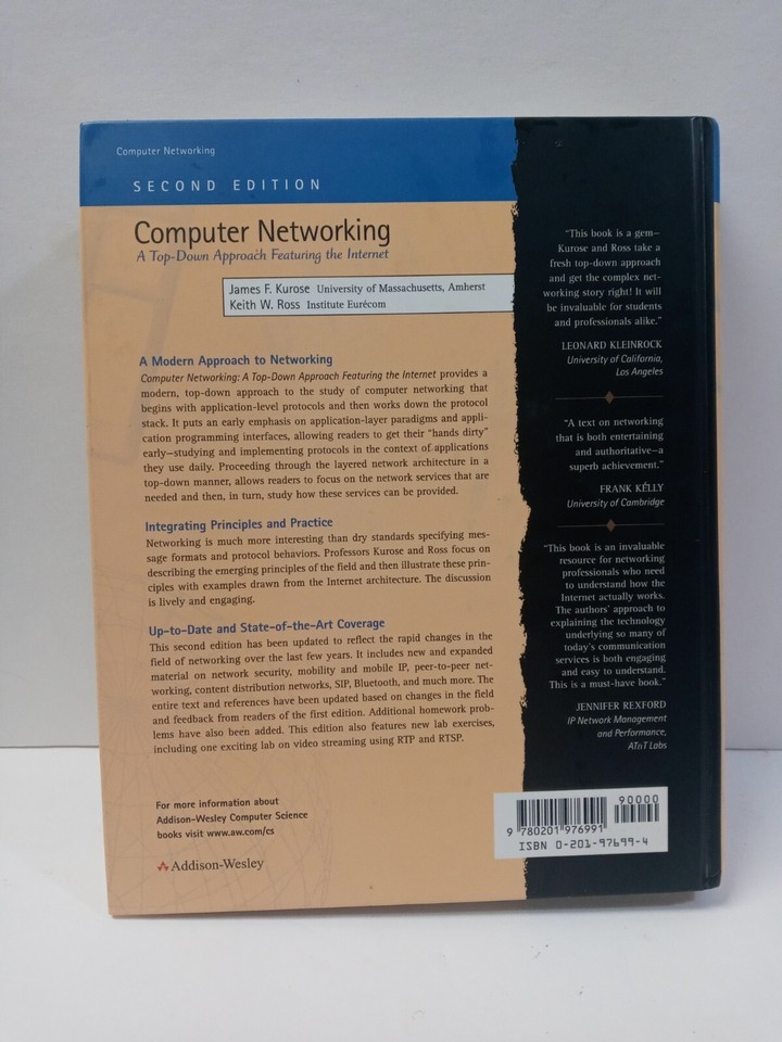 Computer Networking A Top Down Approach Second Ed. Ross Hard Cover ...