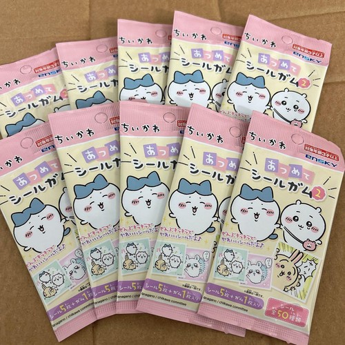 Very popular Ensky Ensky Chikawa Atsume Seal Gum 2 5 pieces 10 bags | eBay