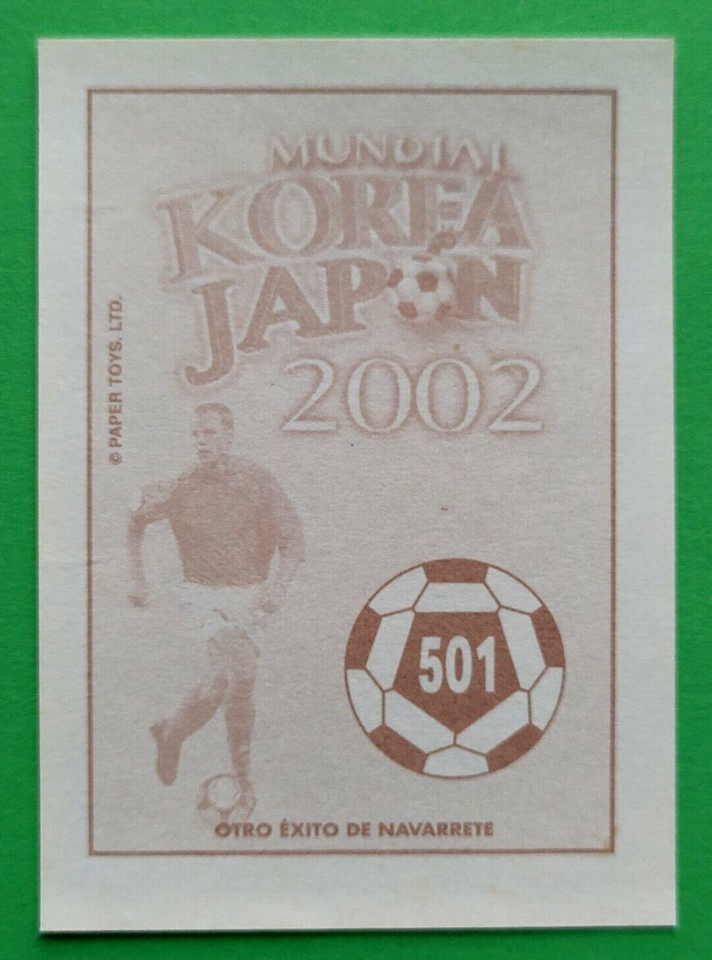 2002 Navarrete Korea Japan World Cup FIFA Face STICKER #501 DIMITRI ...