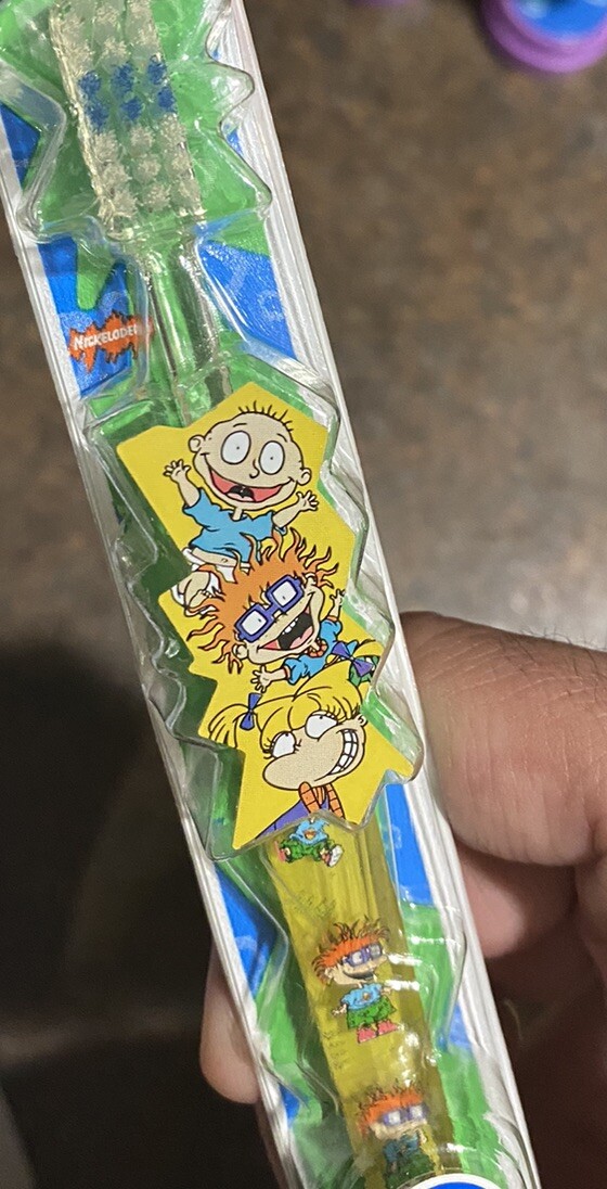Vtg 1997 Nickelodeon Rugrats Oral-B Soft Children's Toothbrush (Yellow ...