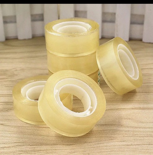 Pack 0f 3 CLEAR SMALL PACKING TAPE SELOTAPE CELOTAPE PARCEL PACKAGING ...