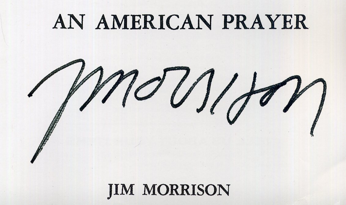 Jim Morrison Handtekening Tatoeage