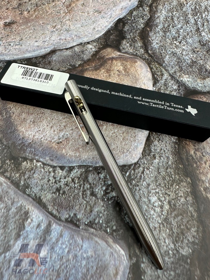 Tactile Turn Switch Pen Titanium CNC Machined EDC Pocket Pen Made USA ...