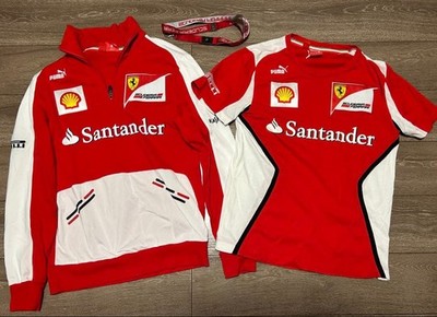 Ferrari F1 Team 3-Piece Set Jacket T-Shirt Strap US S Rare Collectible ...