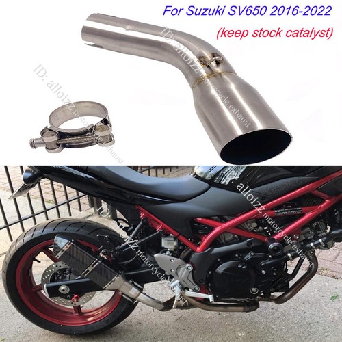 For Suzuki SV650 2016-2022 Exhaust Pipe Mid Link Pipe Slip On 51mm ...