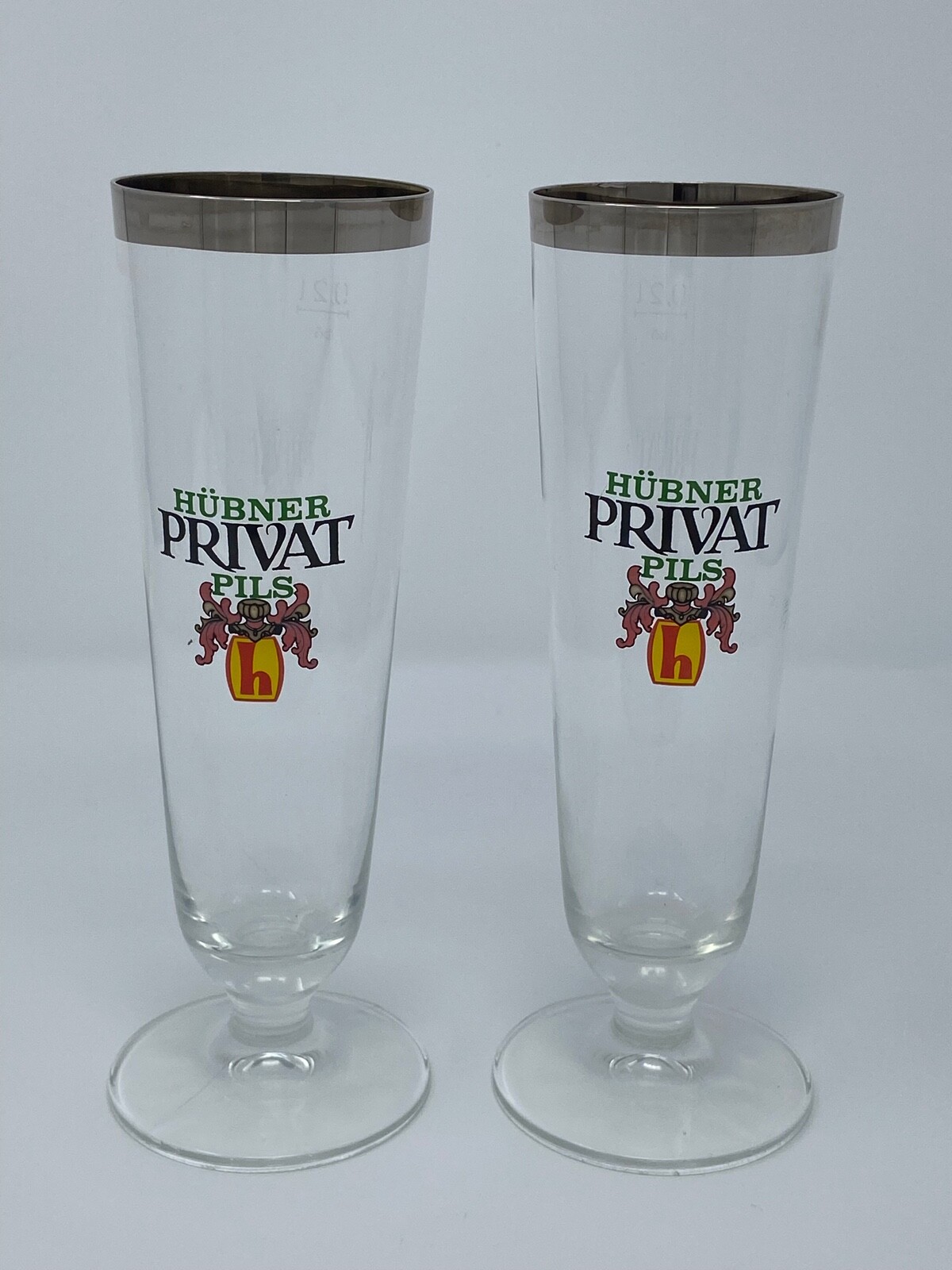 Rare Hübner Privat Pilsner 0.2liters / 8oz Beer Glasses | eBay