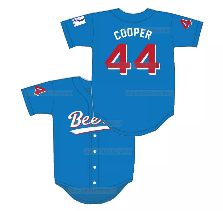 Beers #44 Joe Coop Cooper Baseball Jerseys Milwaukee All Stitched Blue ...