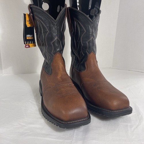 Ariat Men's 10 D RigTek Waterproof Work Boots H2O Square Toe Composite ...