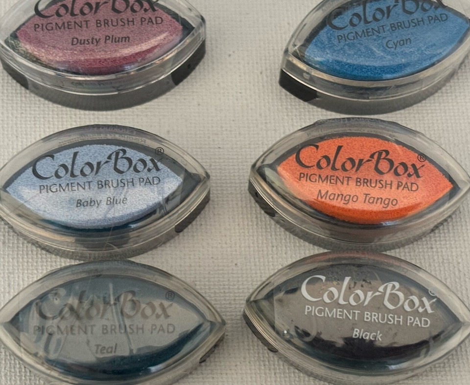 ColorBox Cat's Eye Pigment Brush Ink Pads Lot Of 12 Sealed New Various ...