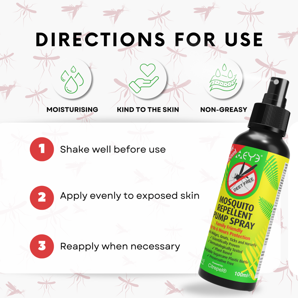 THEYE Mosquito Repellent Insect Repellent Midge & Tick Pump Spray100ml ...