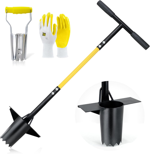 3PCS Bulb Planter Tools Set, Long Handle Bulb Planting Tool and Small ...