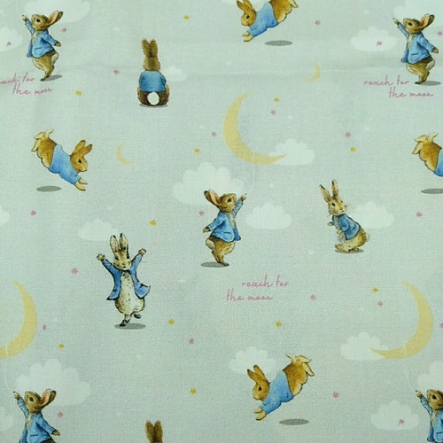 Peter Rabbit Quilting Fabric 1m x 110cm Beatrix Potter NEW Bunny Rabbit ...