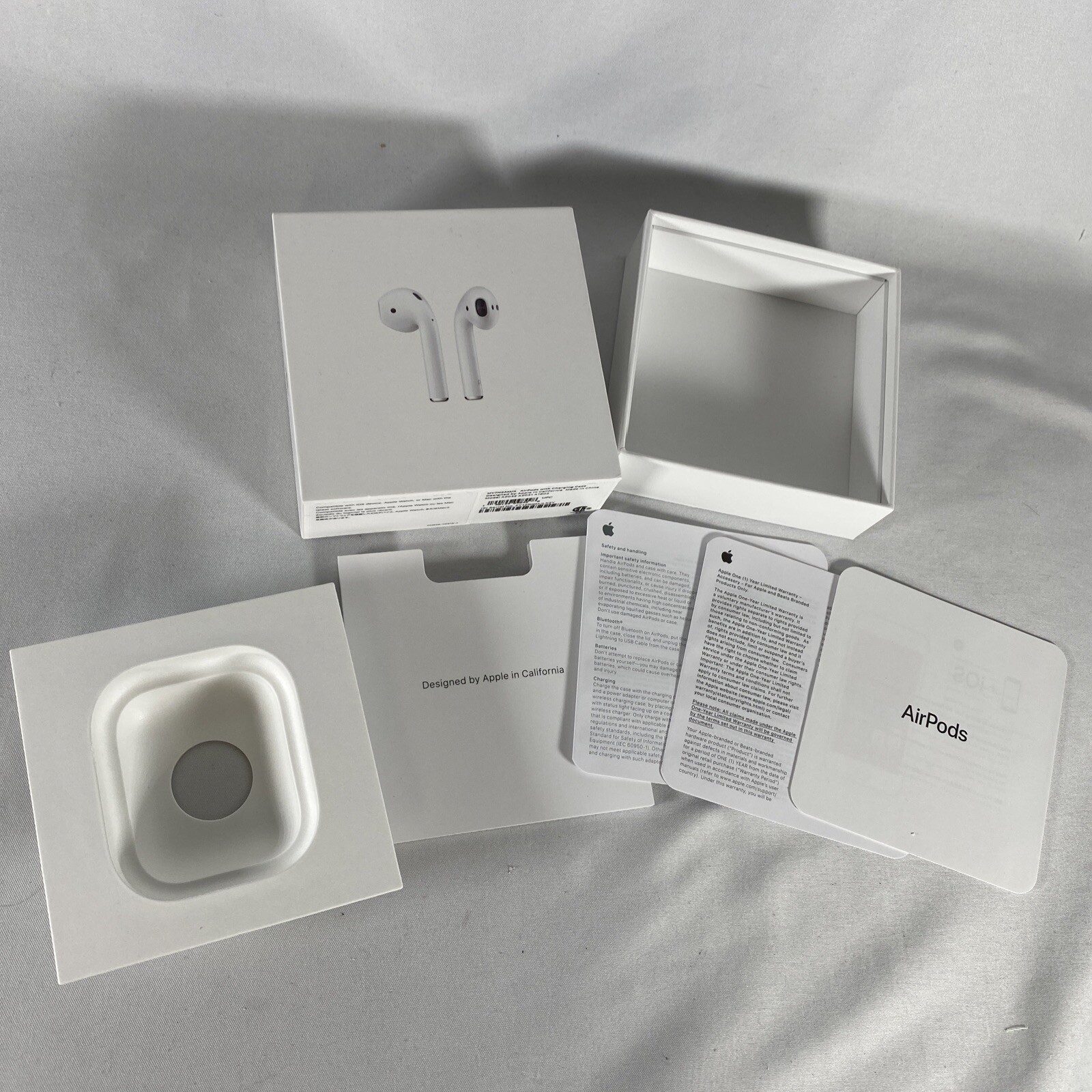 Genuine Apple AirPods (2nd Generation), EMPTY BOX With Instruction ...