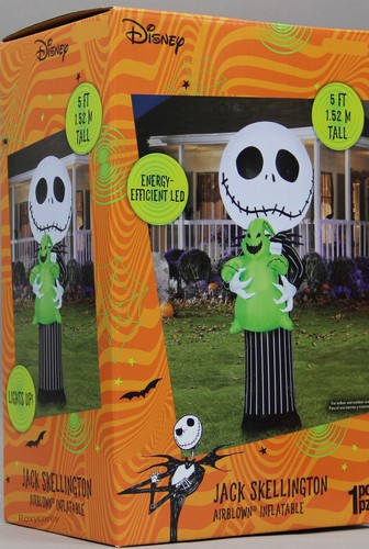 Disney Nightmare Before Christmas 5 ft Jack Skellington Oogie Boogie ...