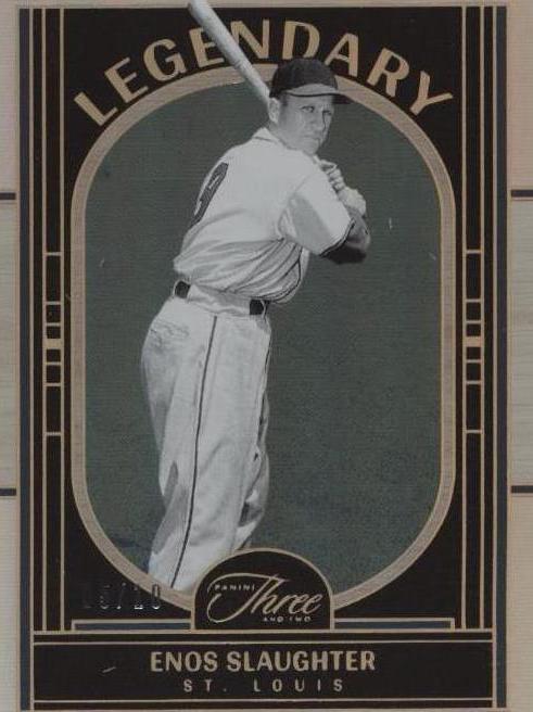 2024 Panini Three and Two - Legendary Enos Slaughter #23 Holo Gold /10 ...