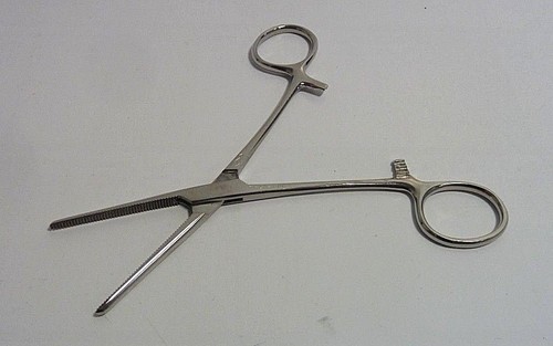 Arterienklemme gerade, Klemme, Arterie, nach Pean, 140mm, 1/2 Zähne ...