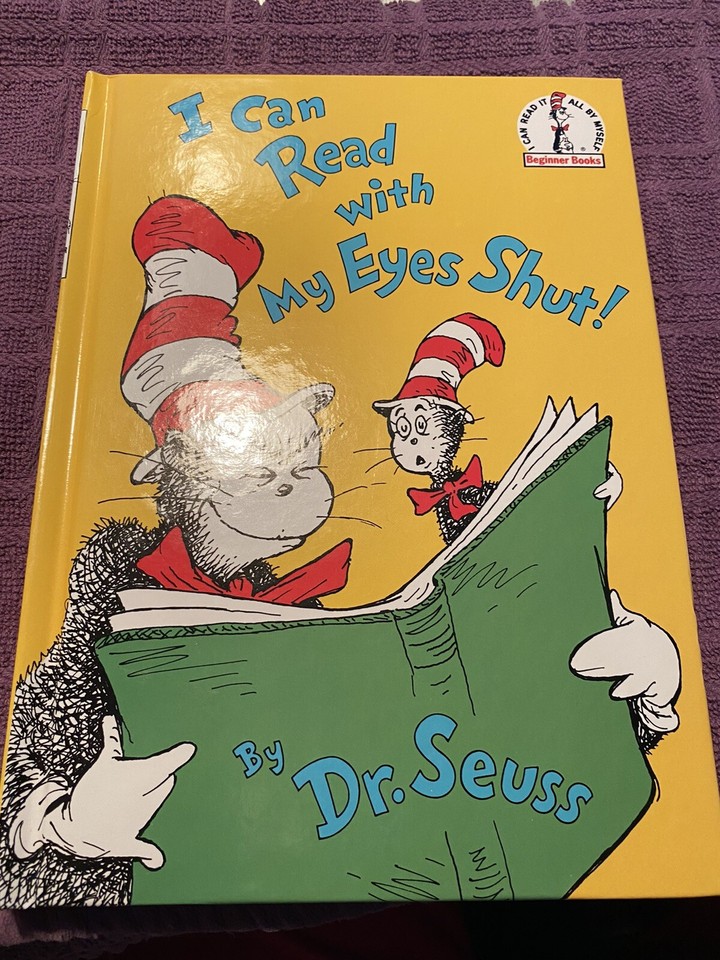 I CAN READ WITH MY EYES SHUT! By Dr. Seuss Hardback BOOK ~ LIKE NEW ...