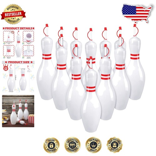 Sporty 24-Pack Reusable Bowling Cups with Straws & Lids - Ideal for ...