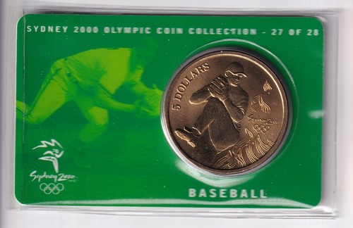 AUSTRALIAN: 2000 $5 SYDNEY OLYMPIC COIN COLLECTION BASEBALL - 27 OF 28 ...