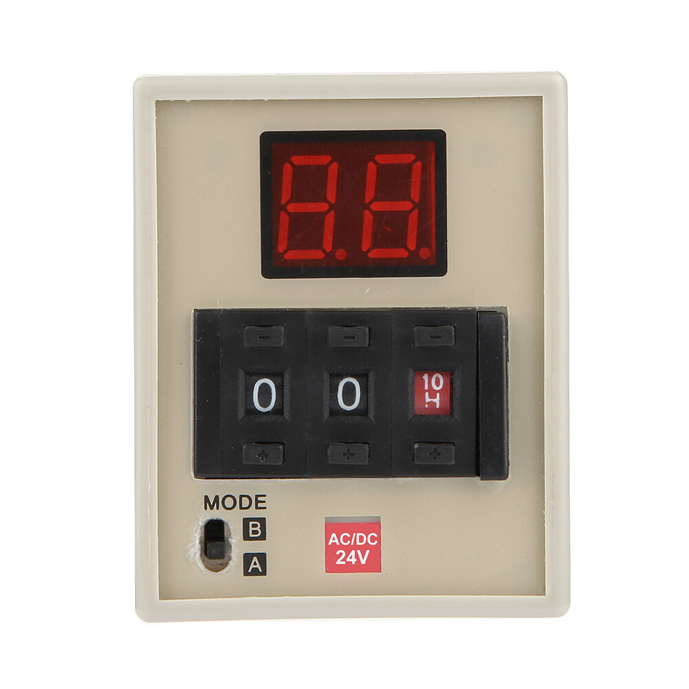 Portable AH3-DM Double Mode Delay Timer Relay 0.01S-99H LED Display AC ...