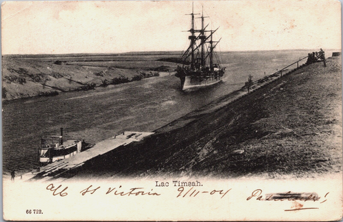 Egypt Timsah Lake Crocodile Lake Vintage Postcard C300 | eBay